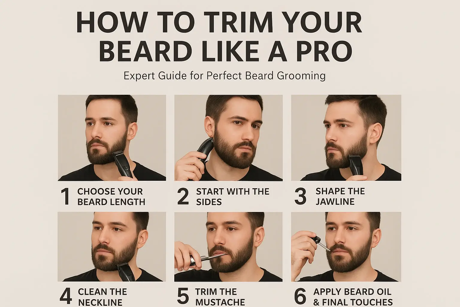 How to Trim Your Beard Like a Pro | Expert Tips | Men Review Hub